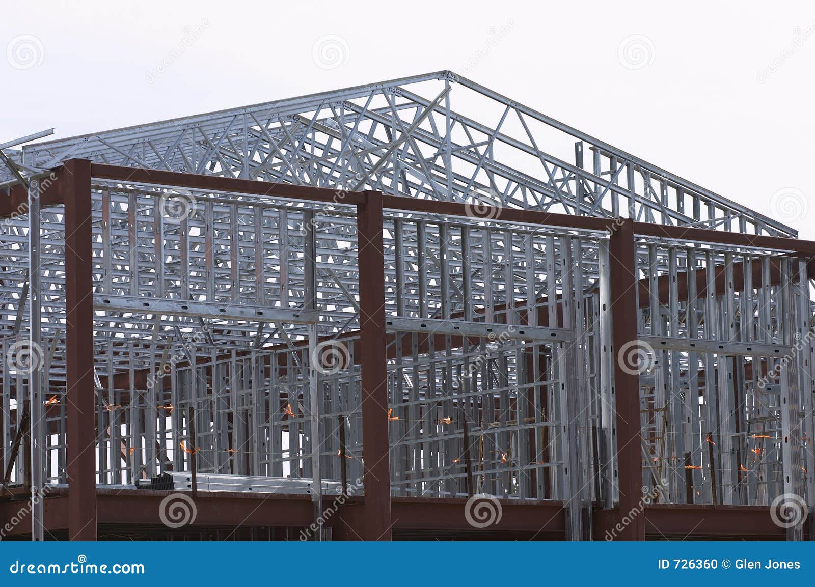 Steel frame stock photo. Image of industry, lights, technology - 726360