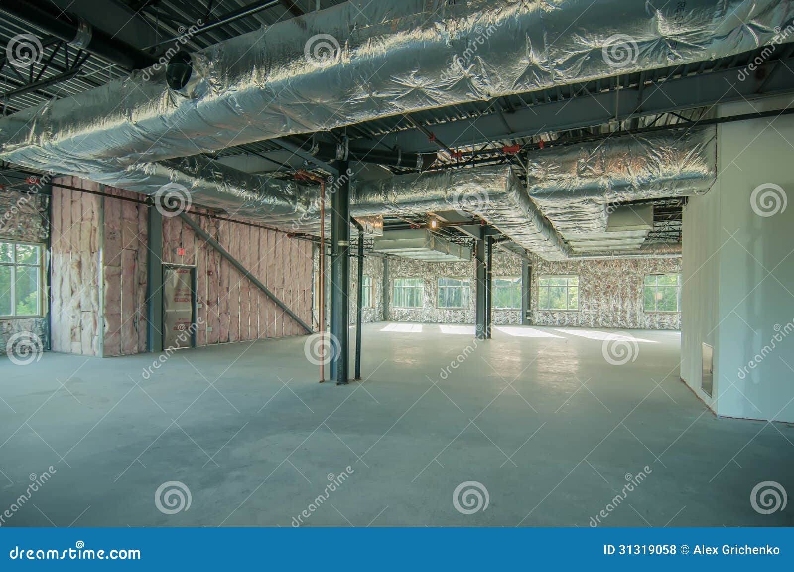 Steel Frame Construction Project Unfinished Stock Photo - Image of ...