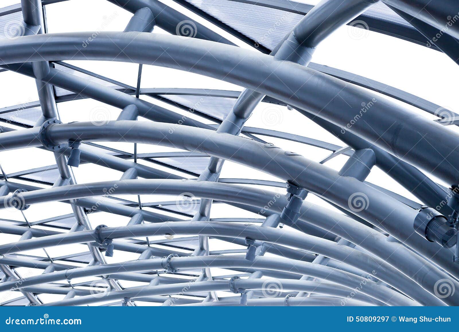Steel frame stock image. Image of factory, curve, construction - 50809297