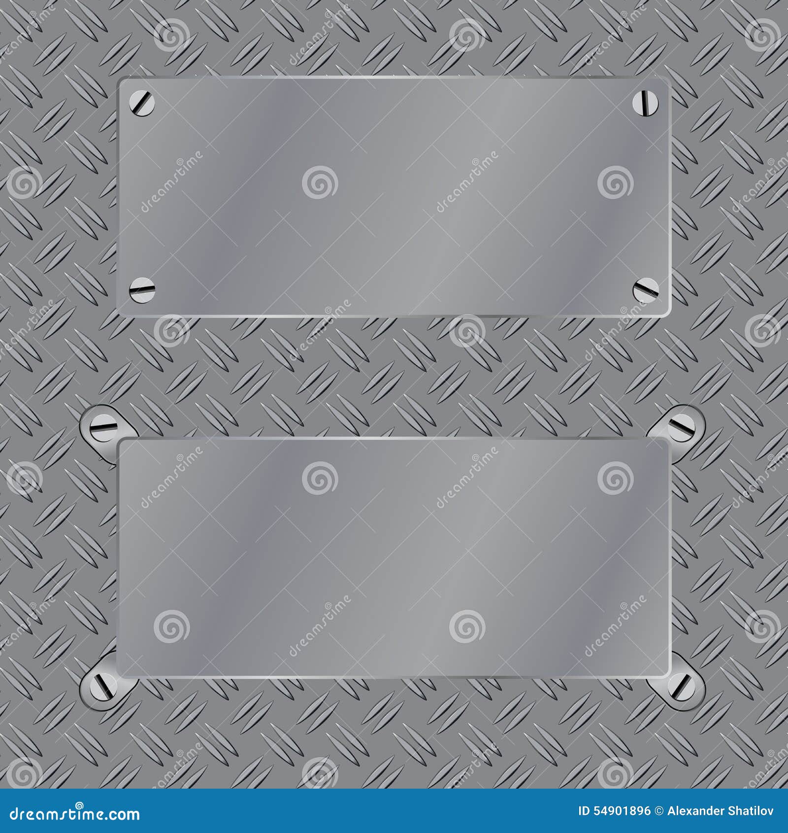 Steel Frame on Pattern Texture Metal Floors Bare Stock Vector ...