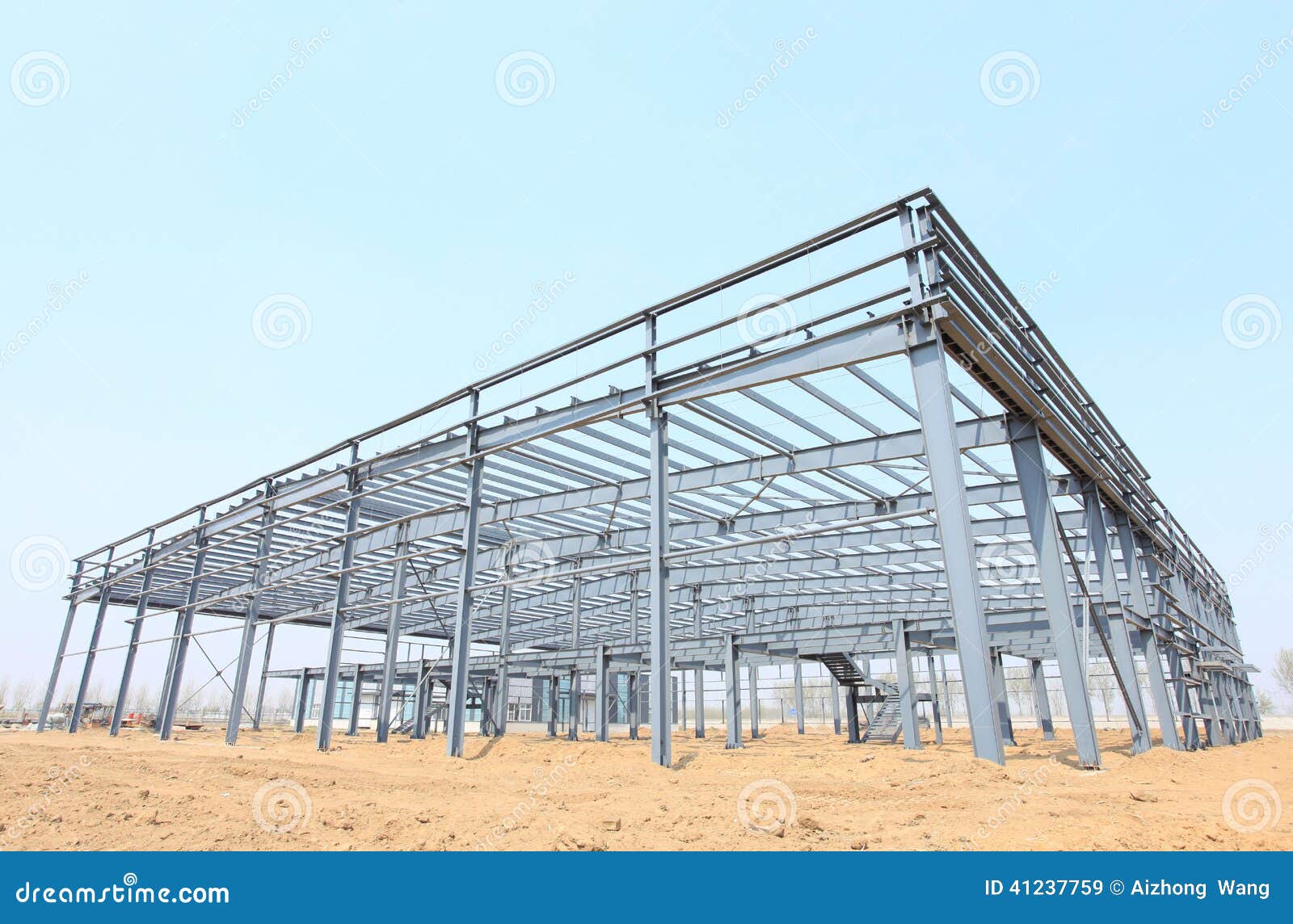 Steel frame structure stock image. Image of framework - 41237759