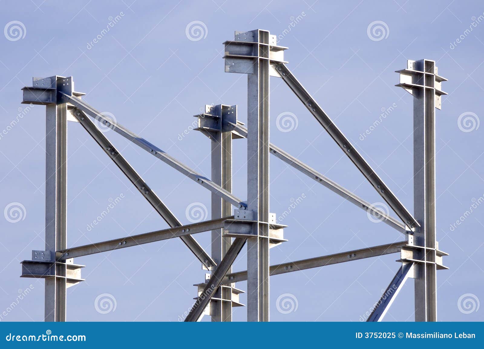 Steel framework stock image. Image of frame, builder, site - 3752025