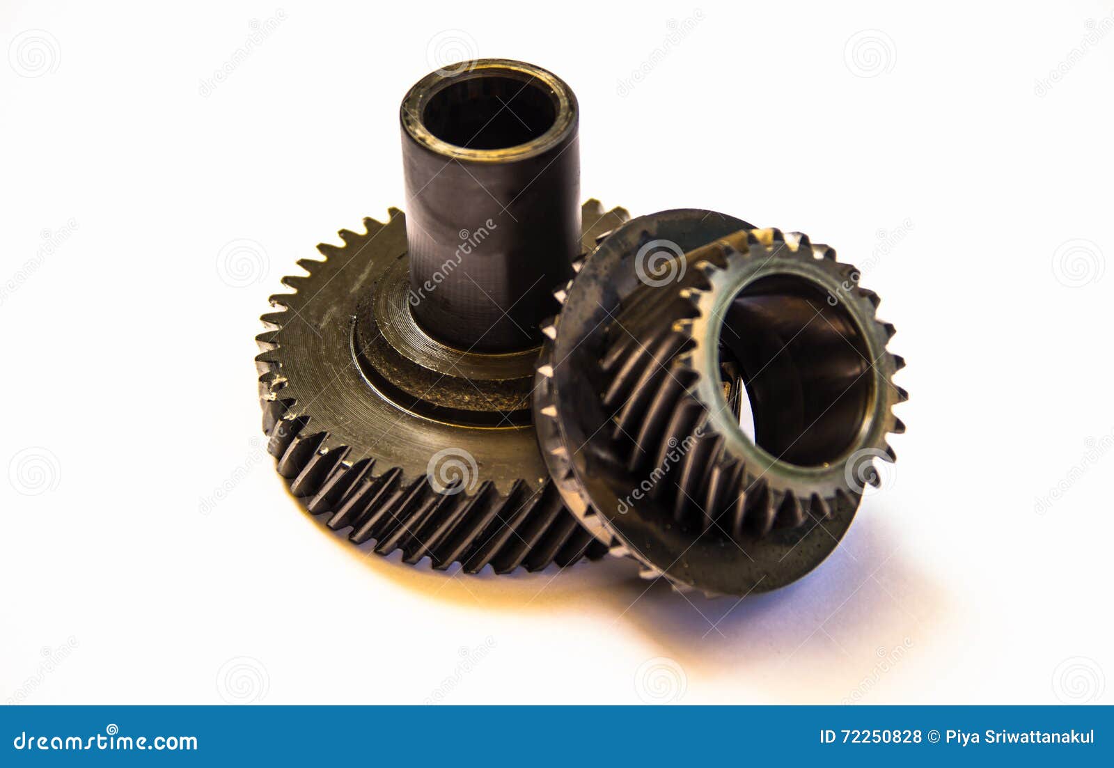 Steel gear stock photo. Image of matchine, edge, spiral - 72250828