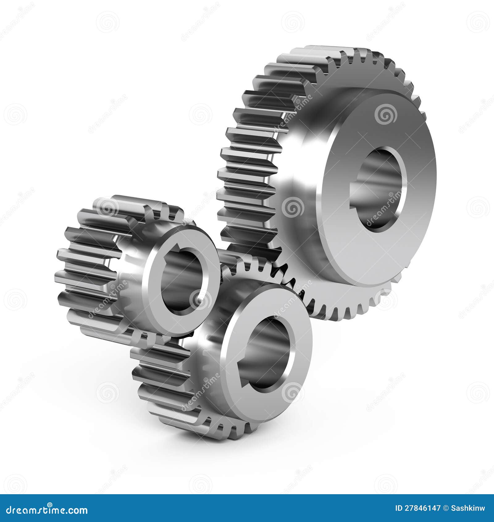 Steel gear wheels stock illustration. Illustration of engineering ...