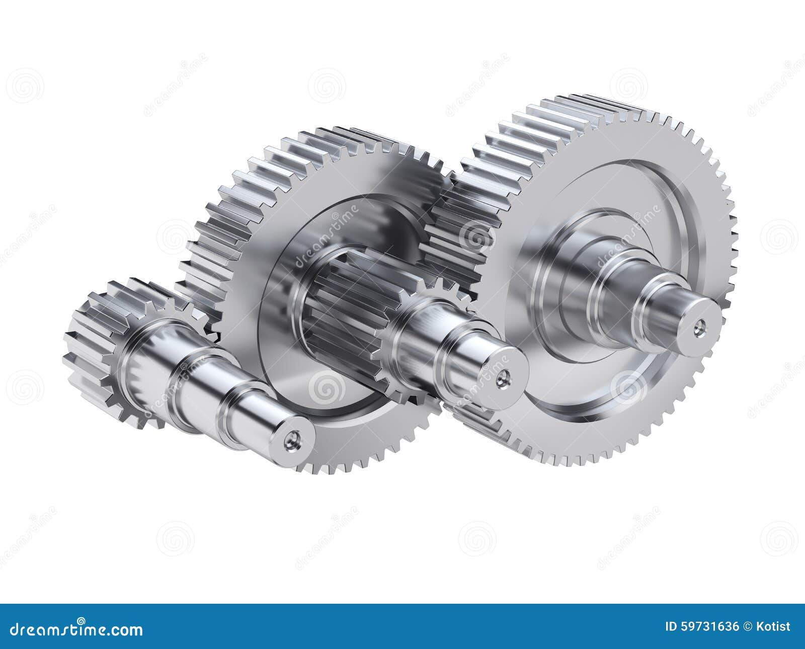 Steel Gear Wheels Technical Mechanical Illustration Stock Illustration ...