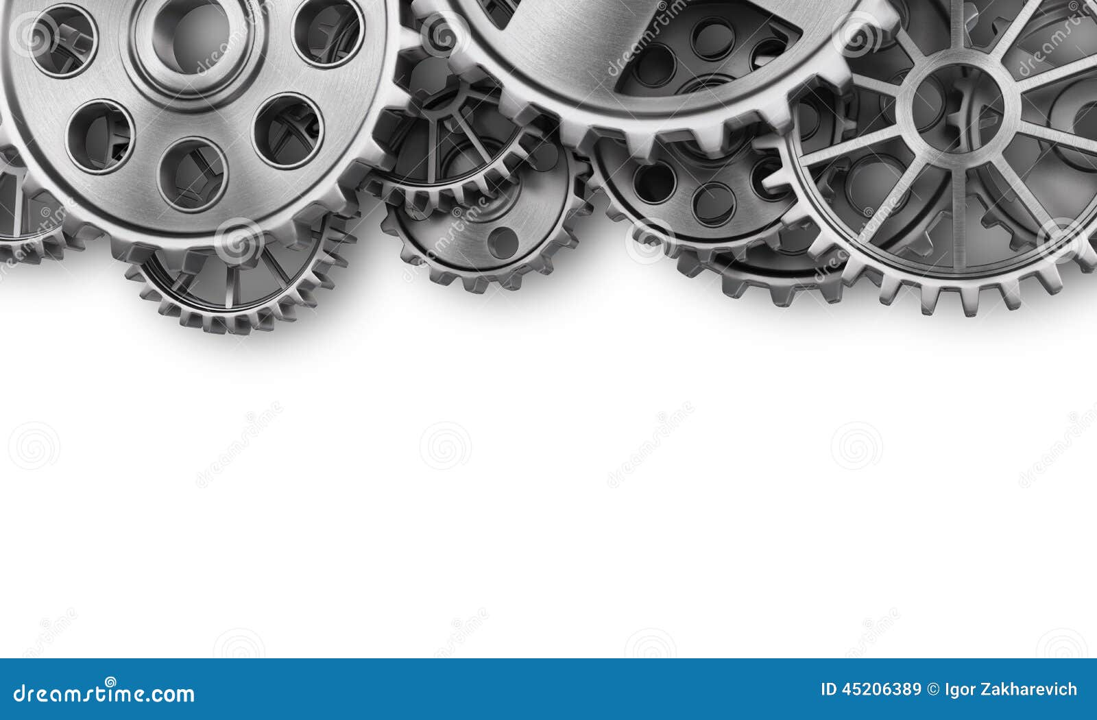 Steel gear wheels stock illustration. Illustration of mechanism - 45206389
