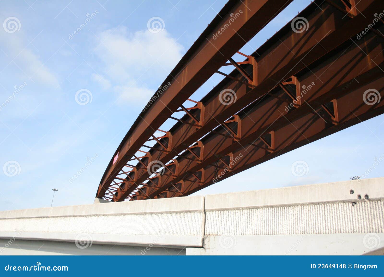 Steel Girders stock photo. Image of traffic, road, construction - 23649148