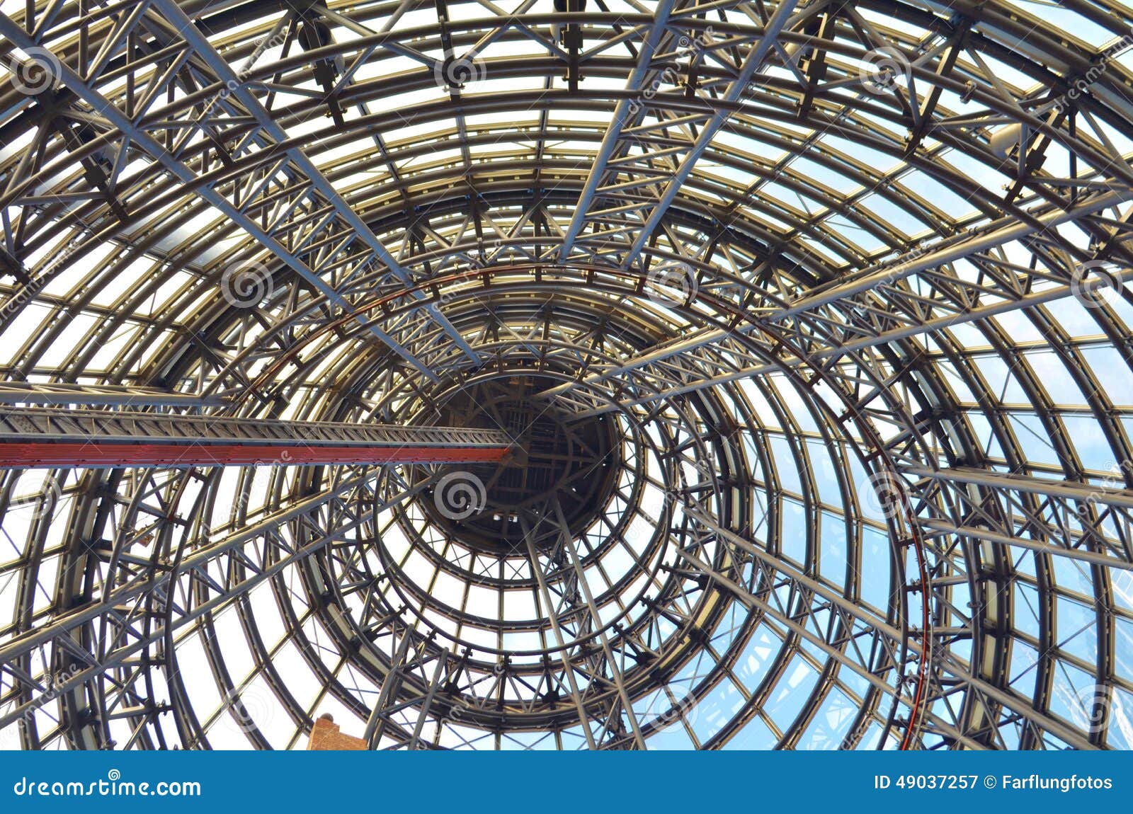 Steel Girders Inside a Building. Stock Image - Image of building ...