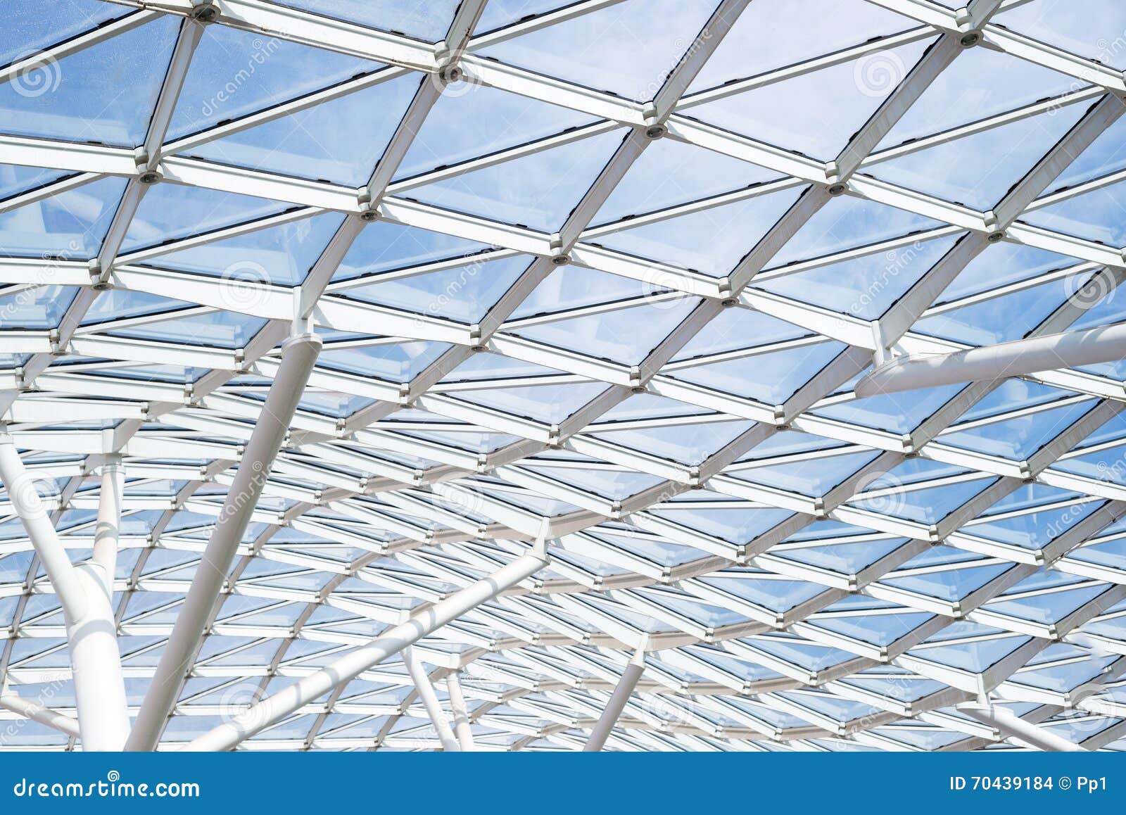 Steel Glass Roof Ceiling Wall Construction Transparent Window Stock ...