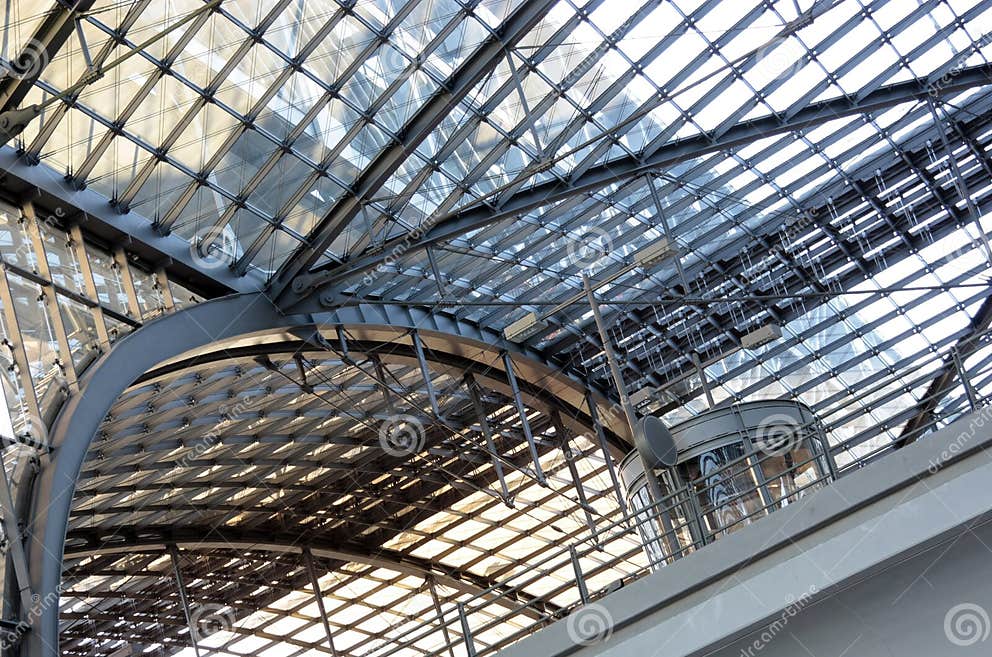 Steel and glass structure stock photo. Image of structure - 12675052