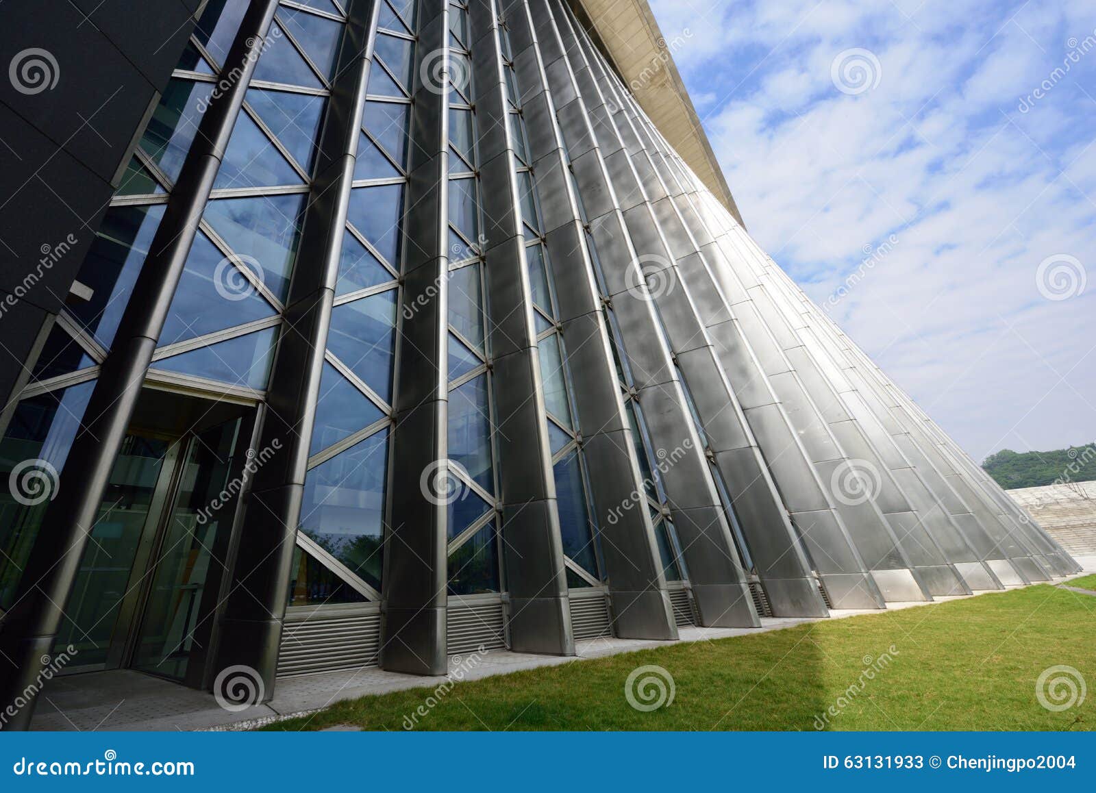 Steel and glass structure stock image. Image of texture - 63131933