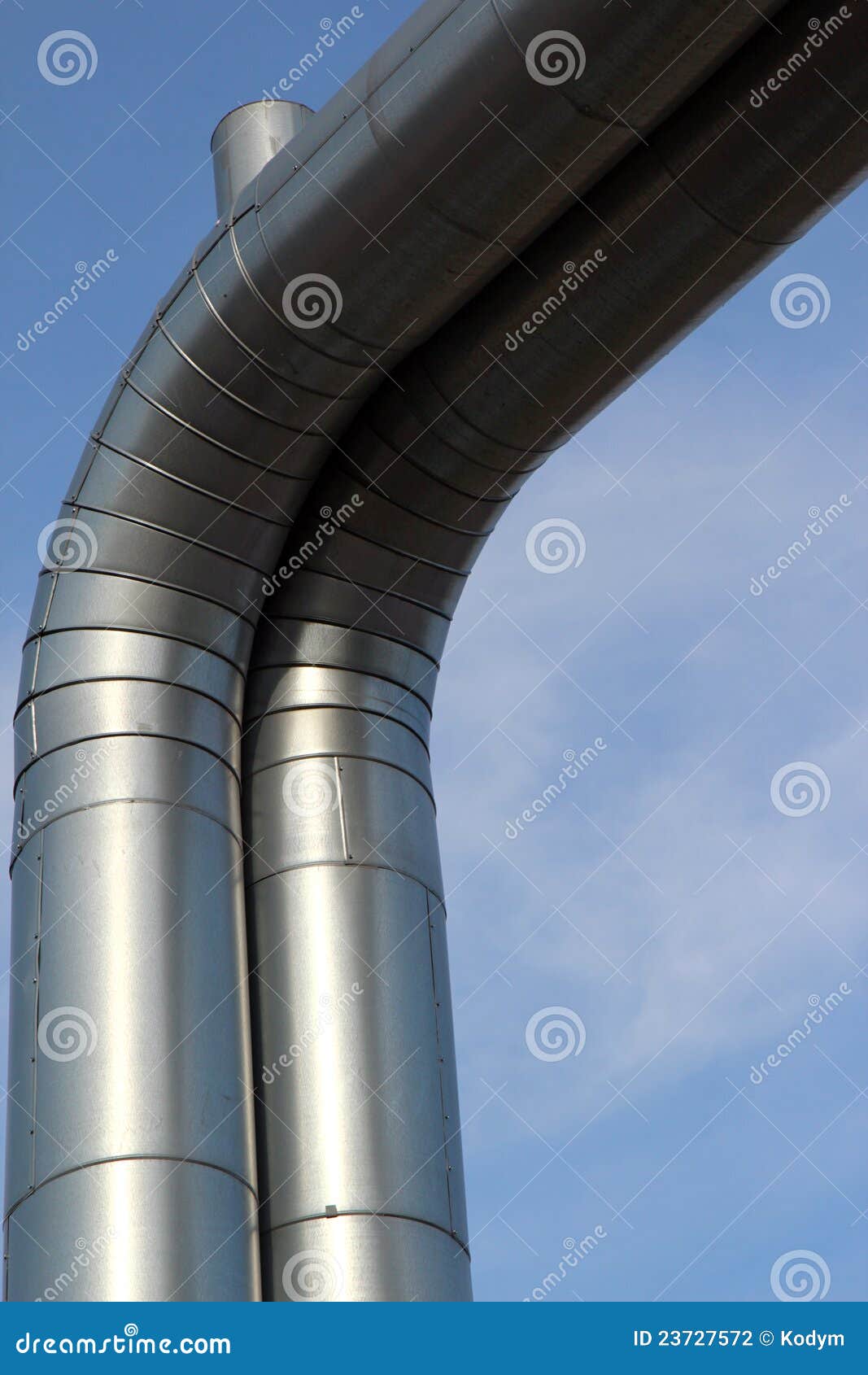 Pipe In The Blue Sky Background Stock Photography | CartoonDealer.com ...