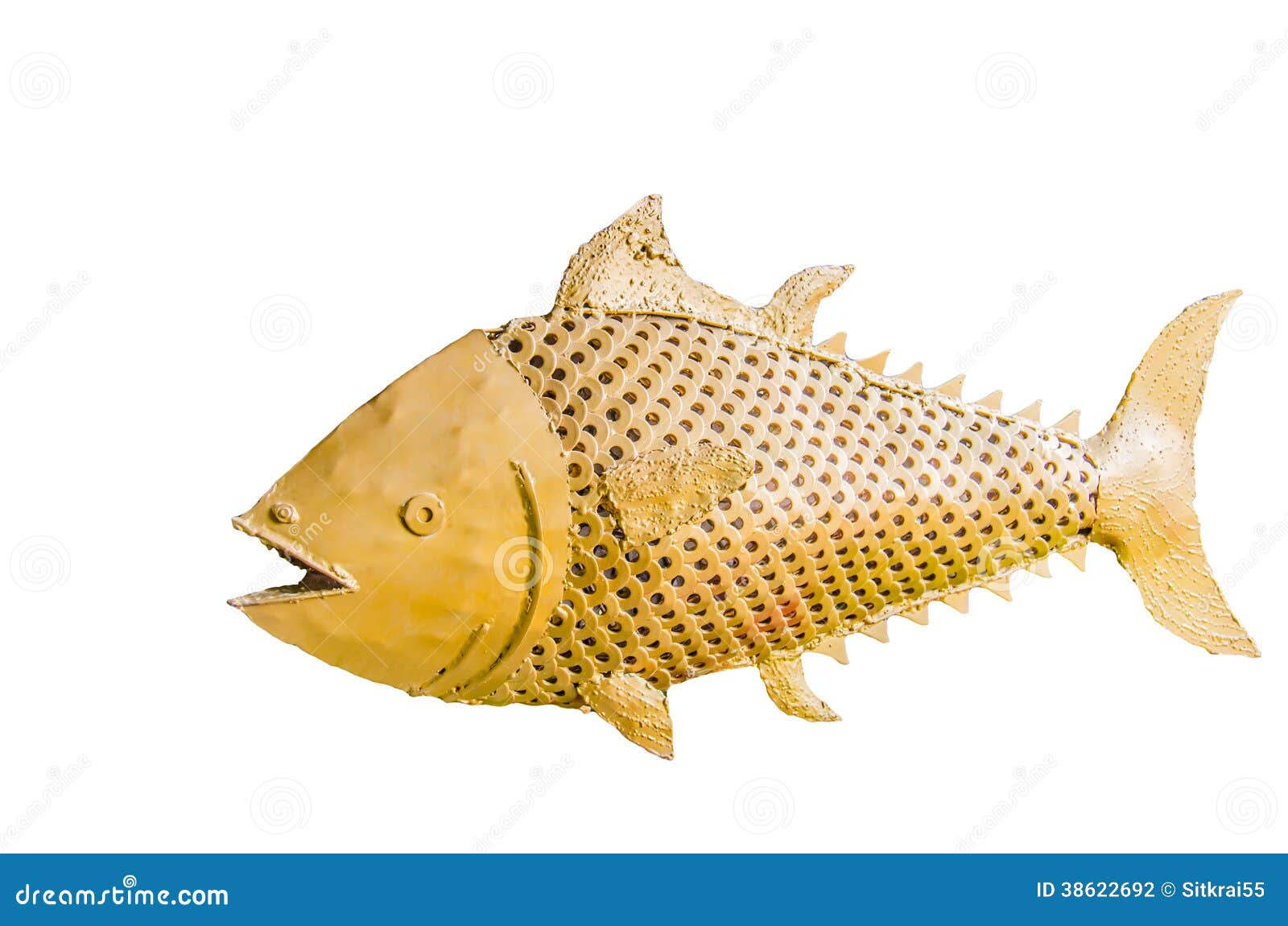 Steel goldfish stock photo. Image of golden, ocean, underwater - 38622692