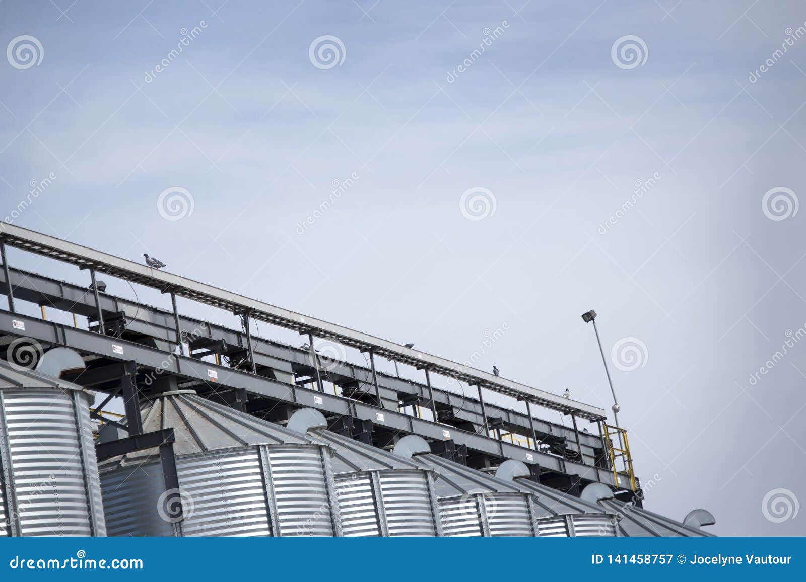 Metal Agriculture Tower in a Dynamic Composition Editorial Photography ...