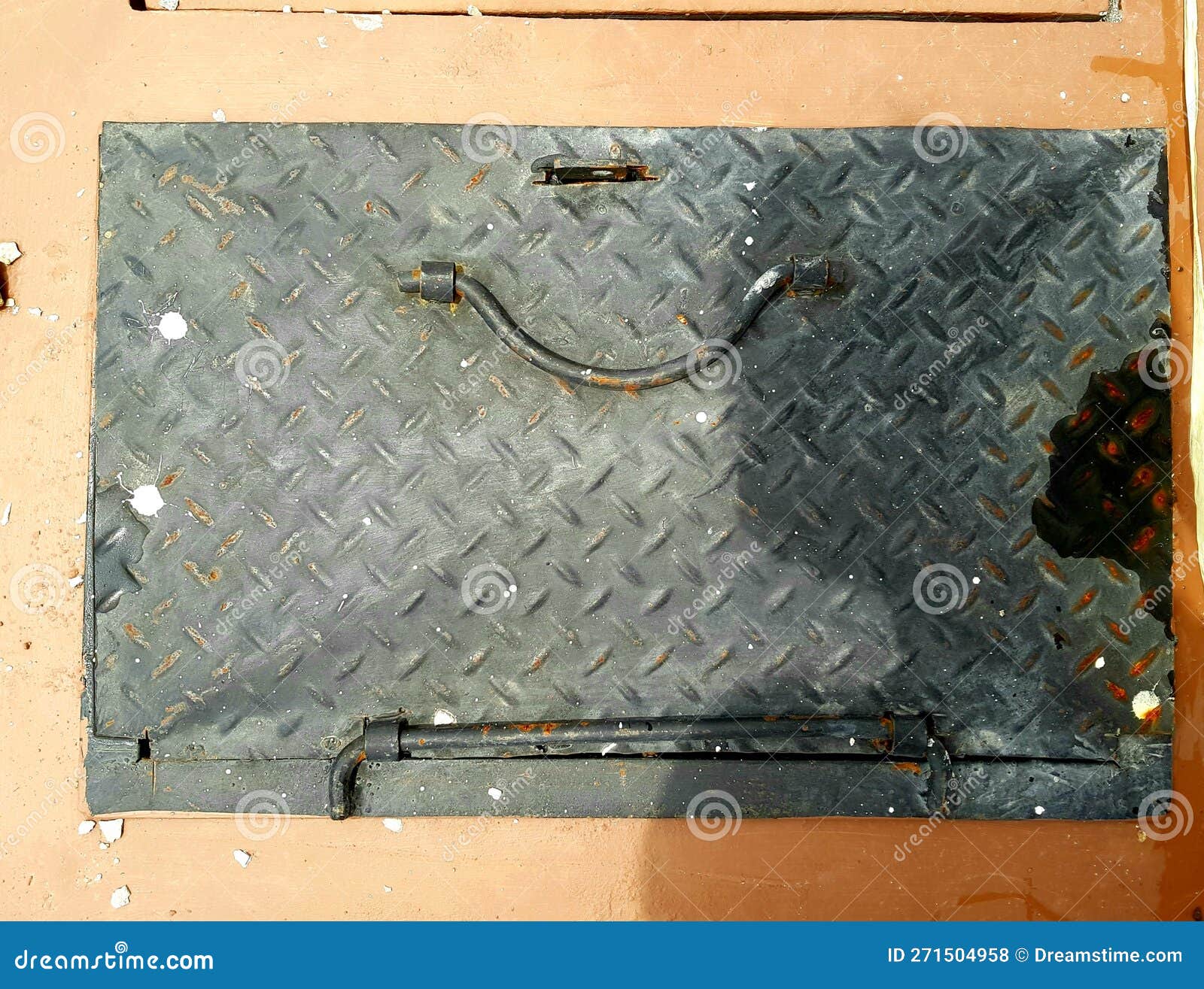 Steel Grating and Checkered Plate Stock Photo - Image of floor ...