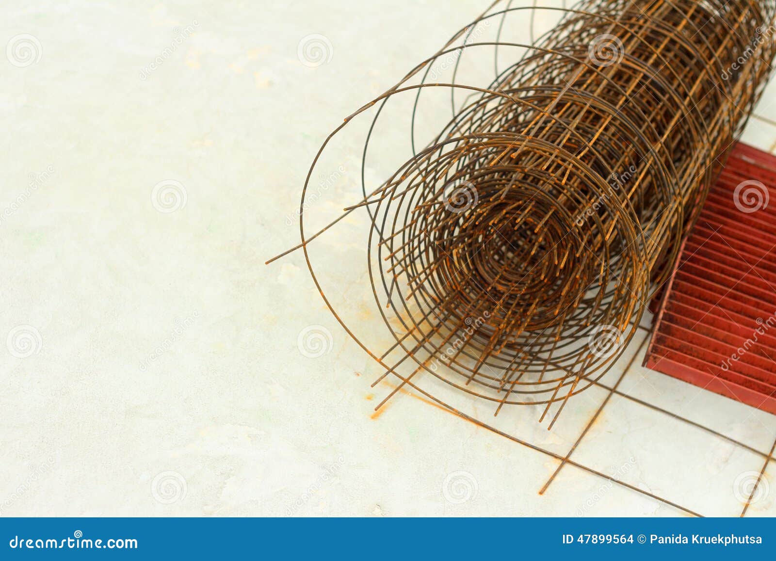 Steel Grating Red on a White Background. Stock Photo - Image of block ...