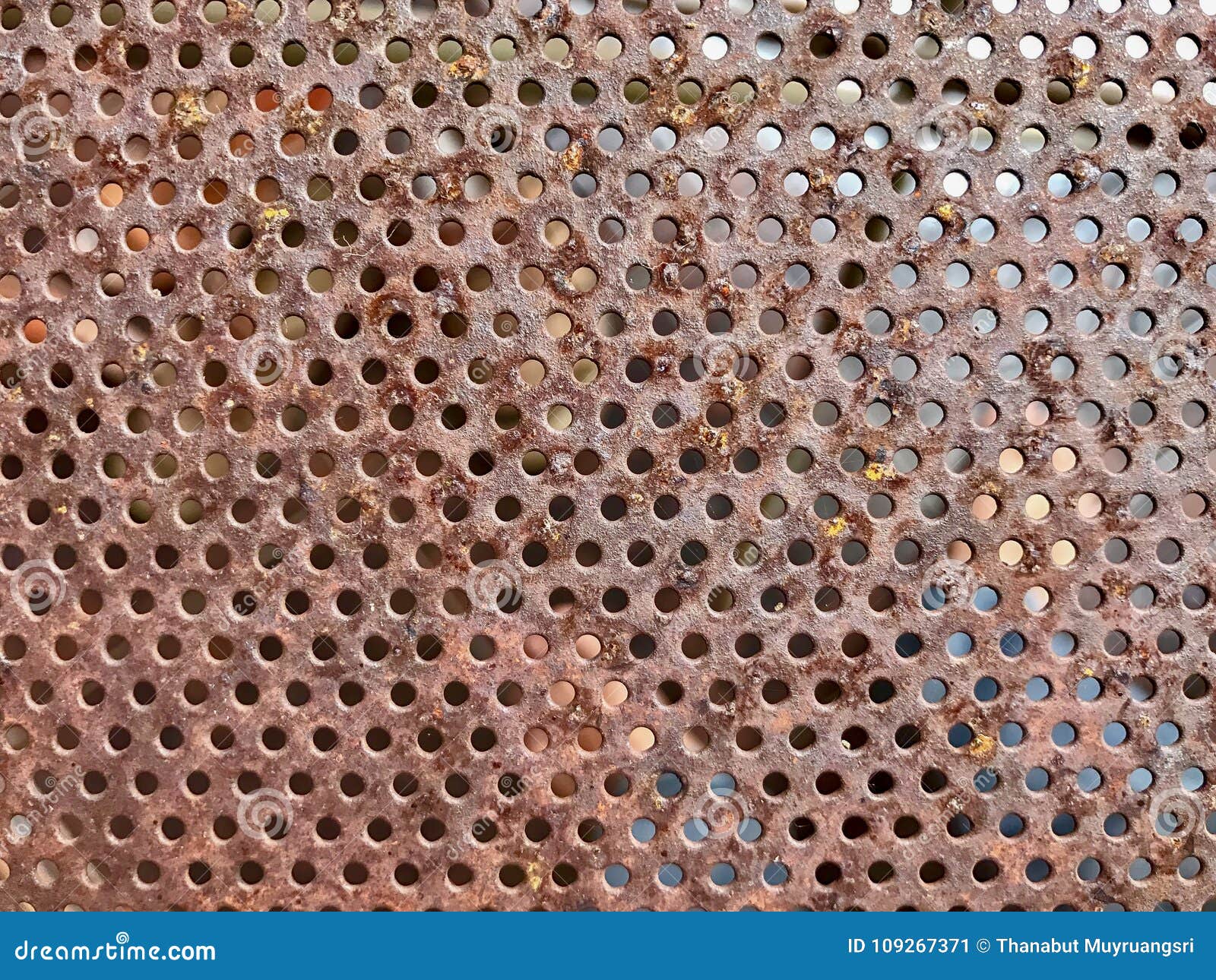 Steel grating with rusty stock image. Image of floor - 109267371