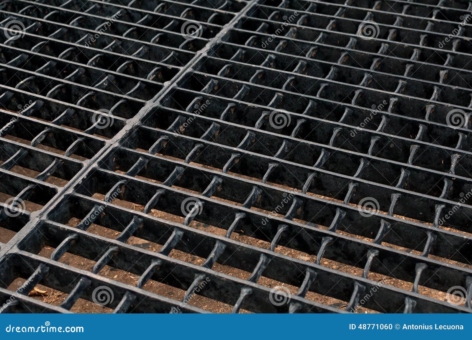 Steel grid stock photo. Image of drain, covering, lines - 48771060