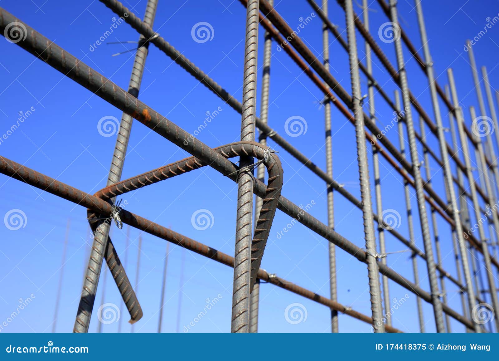 Steel grid stock image. Image of frame, mesh, metal - 174418375