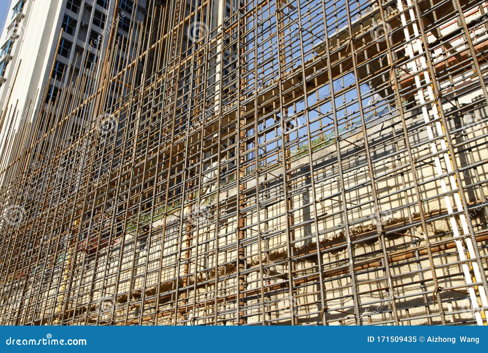 Steel grid stock image. Image of frame, construct, steel - 171509435