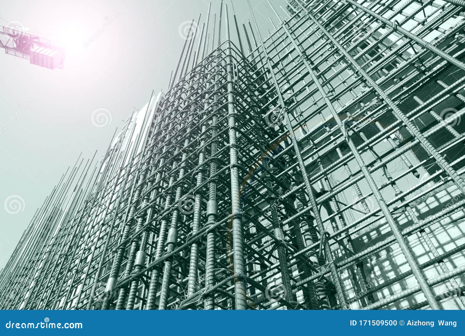 Steel grid stock photo. Image of engineering, built - 171509500