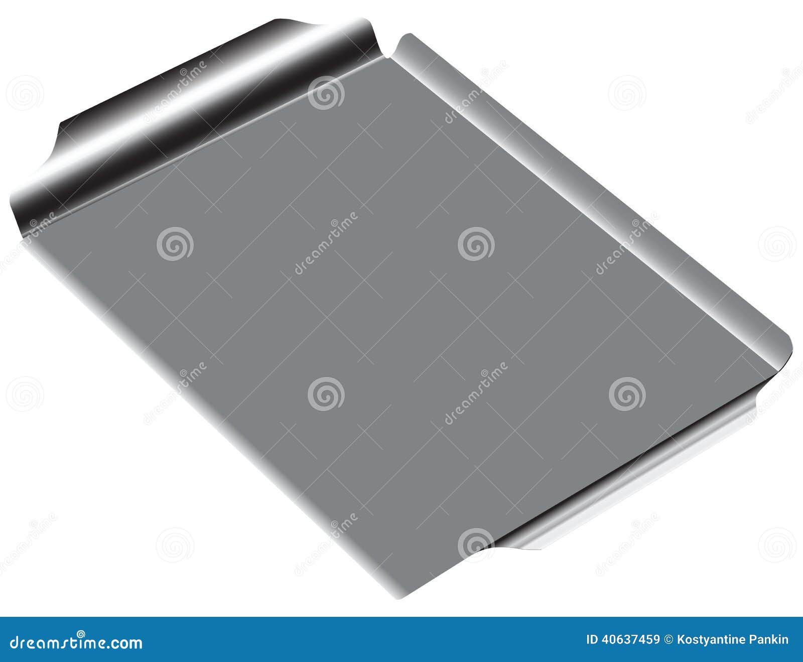 Steel Grill Pan stock vector. Illustration of black, cooking - 40637459