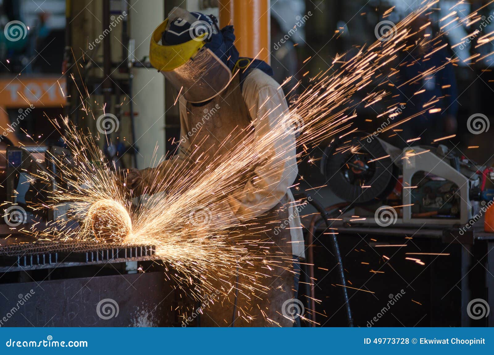 Steel Grinder stock photo. Image of factory, works, construction - 49773728