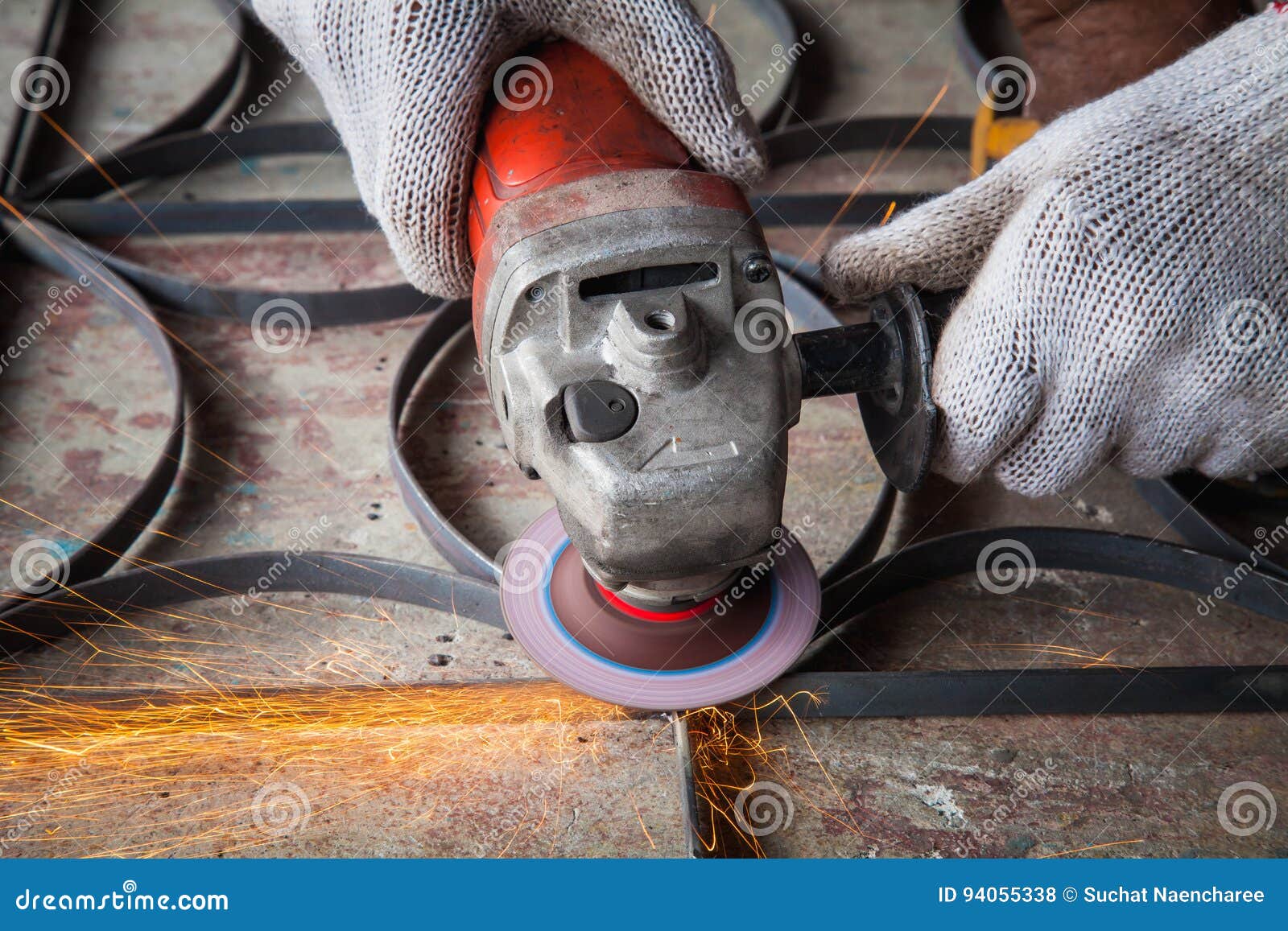 Steel grinding stone stock photo. Image of round, disc - 94055338