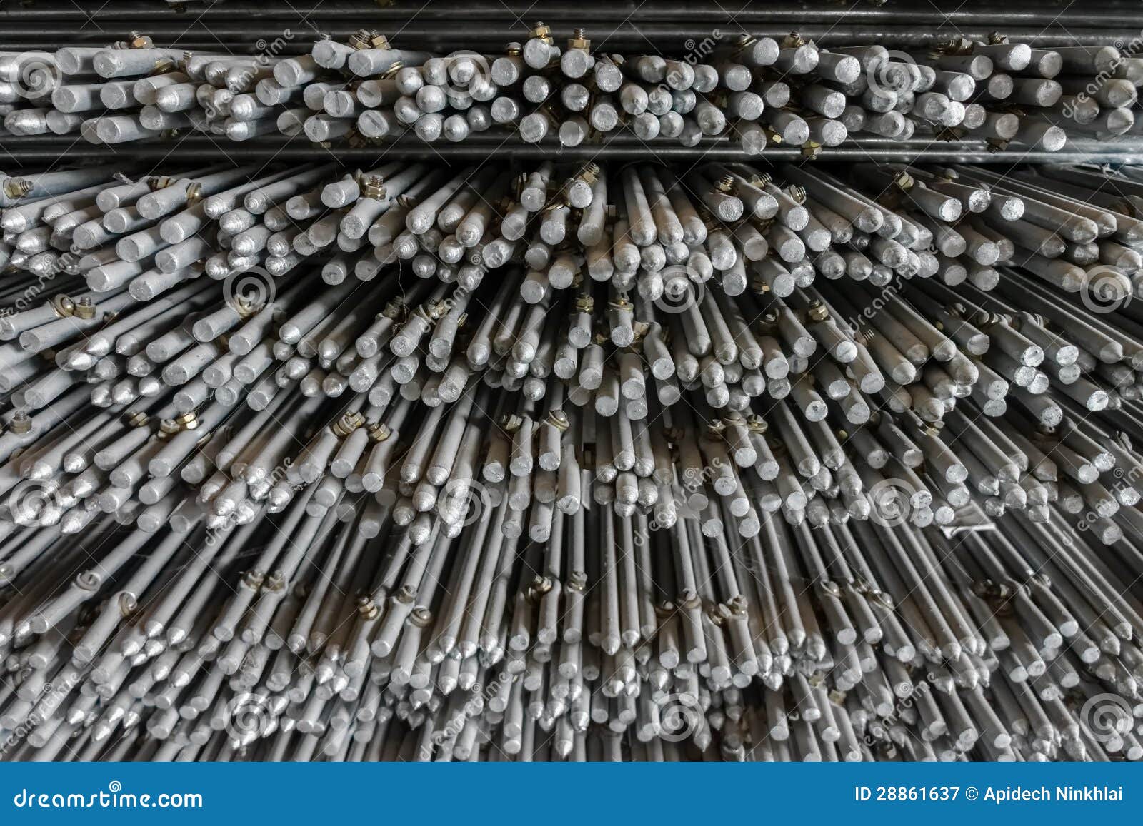 Steel ground rods stock image. Image of product, hoard - 28861637