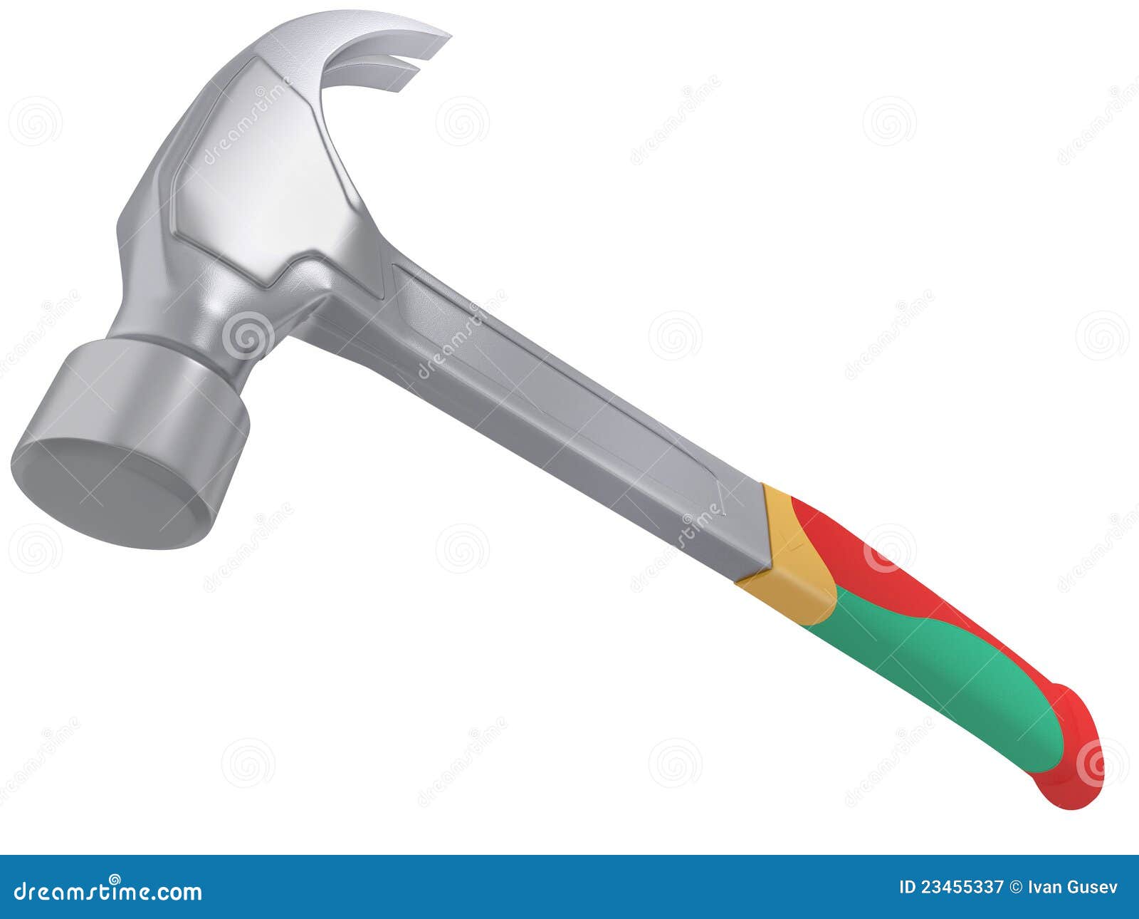 Steel Hammer, Forge Workshop. Cartoon Style Vector. Isolated On White ...