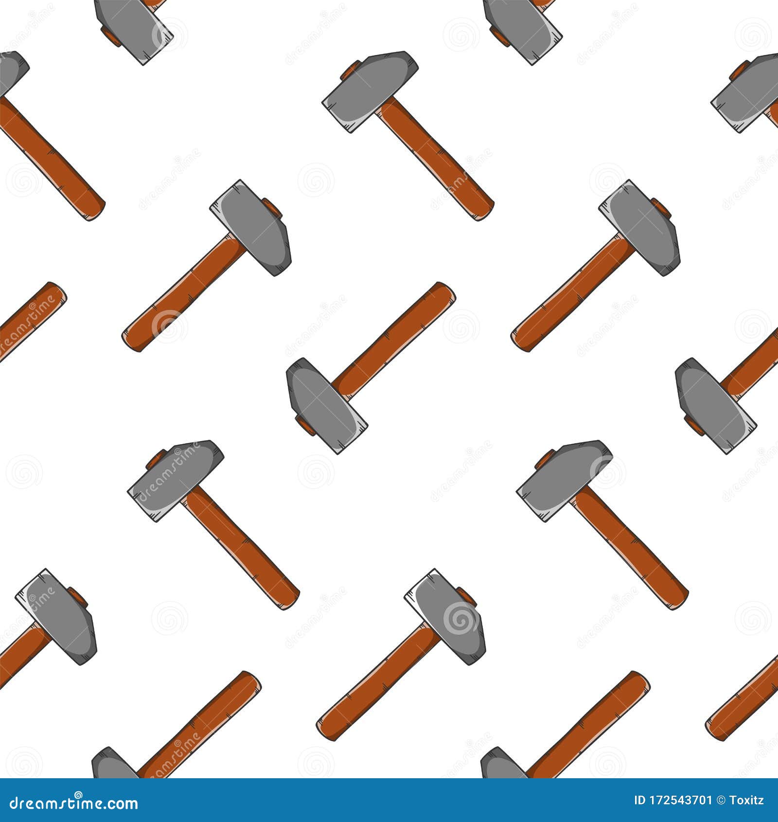 Steel Hammer, Forge Workshop. Cartoon Style Vector Stock Illustration ...