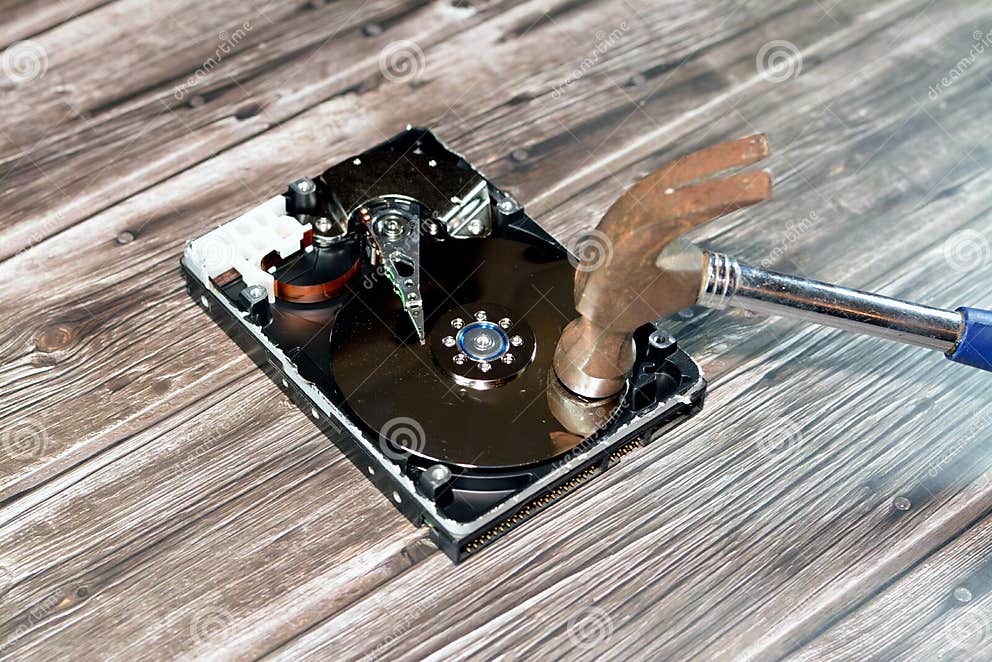 A Steel Hammer on HDD Platters and Spindle Motor, Hard Disk Drive ... A Steel Hammer on HDD Platters and Spindle Motor, Hard Disk Drive ...