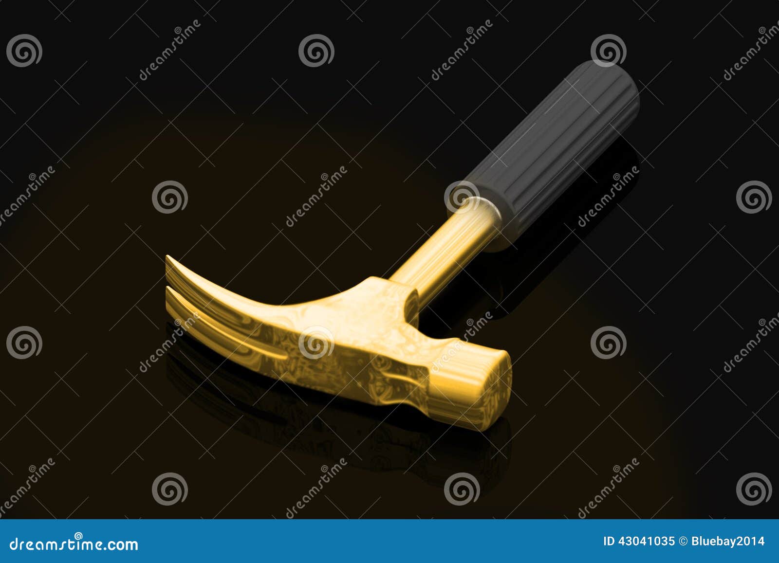 Steel hammer stock illustration. Illustration of handle - 43041035