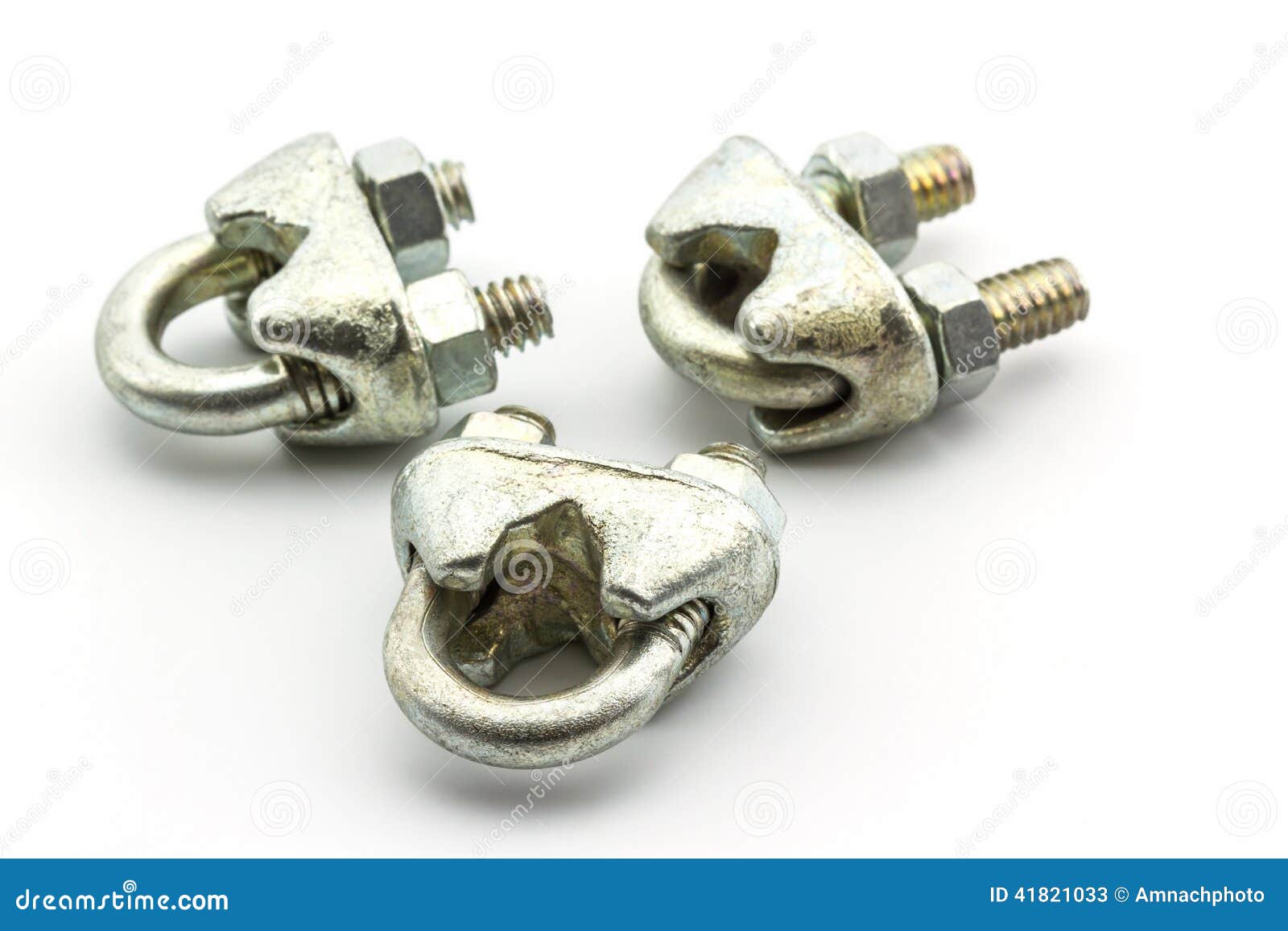 Steel Hardware for Fitting Electrical Cable. Stock Image - Image of ...