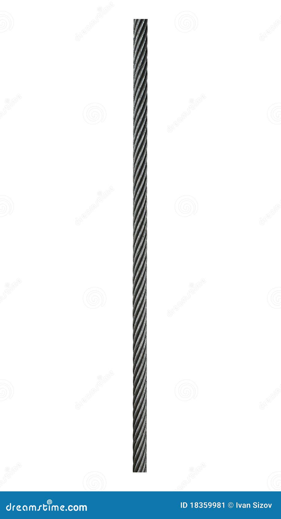 Steel Hawser Isolated on White. Stock Image - Image of metal, hawser ...