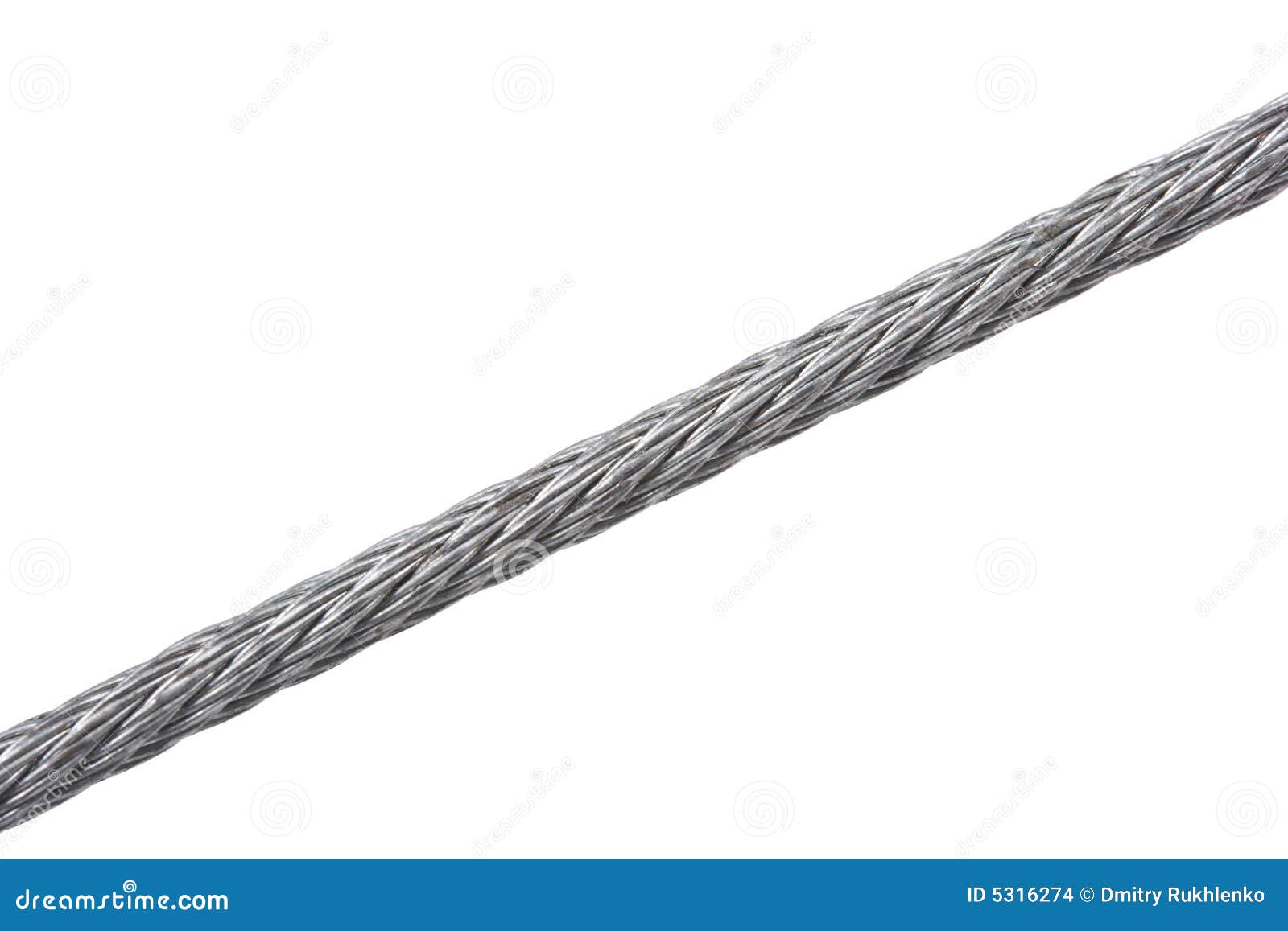 Steel Hawser Isolated on White Stock Photo - Image of hard, strong: 5316274