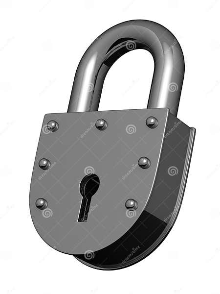 Steel heavy lock stock illustration. Illustration of path - 11005495