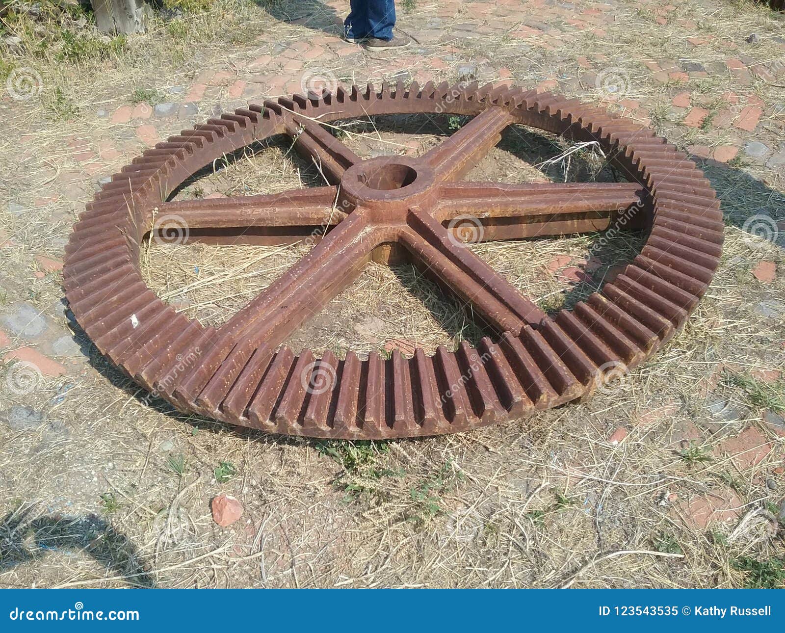 Old rusty cog stock image. Image of industry, rusty - 123543535