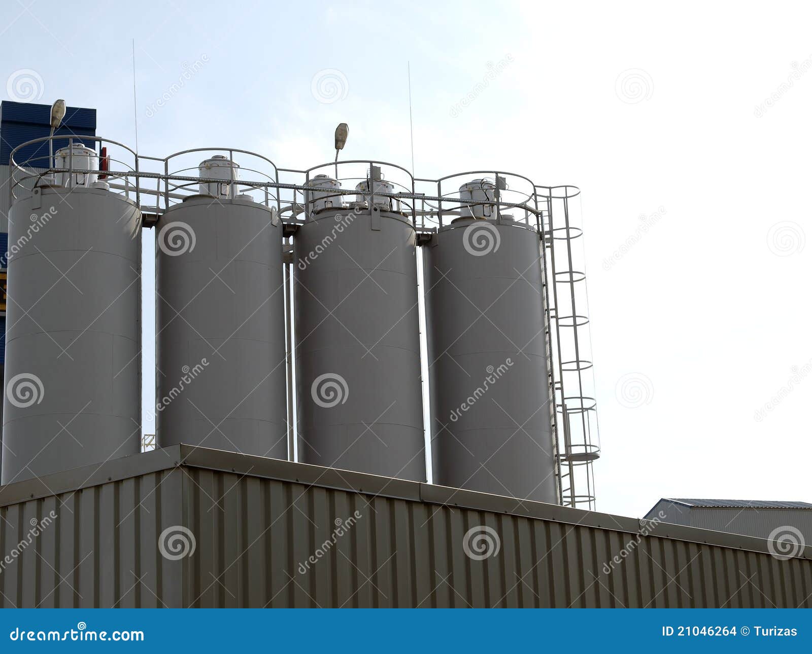 Industrial Silo Tanks Stock Photo | CartoonDealer.com #10664028