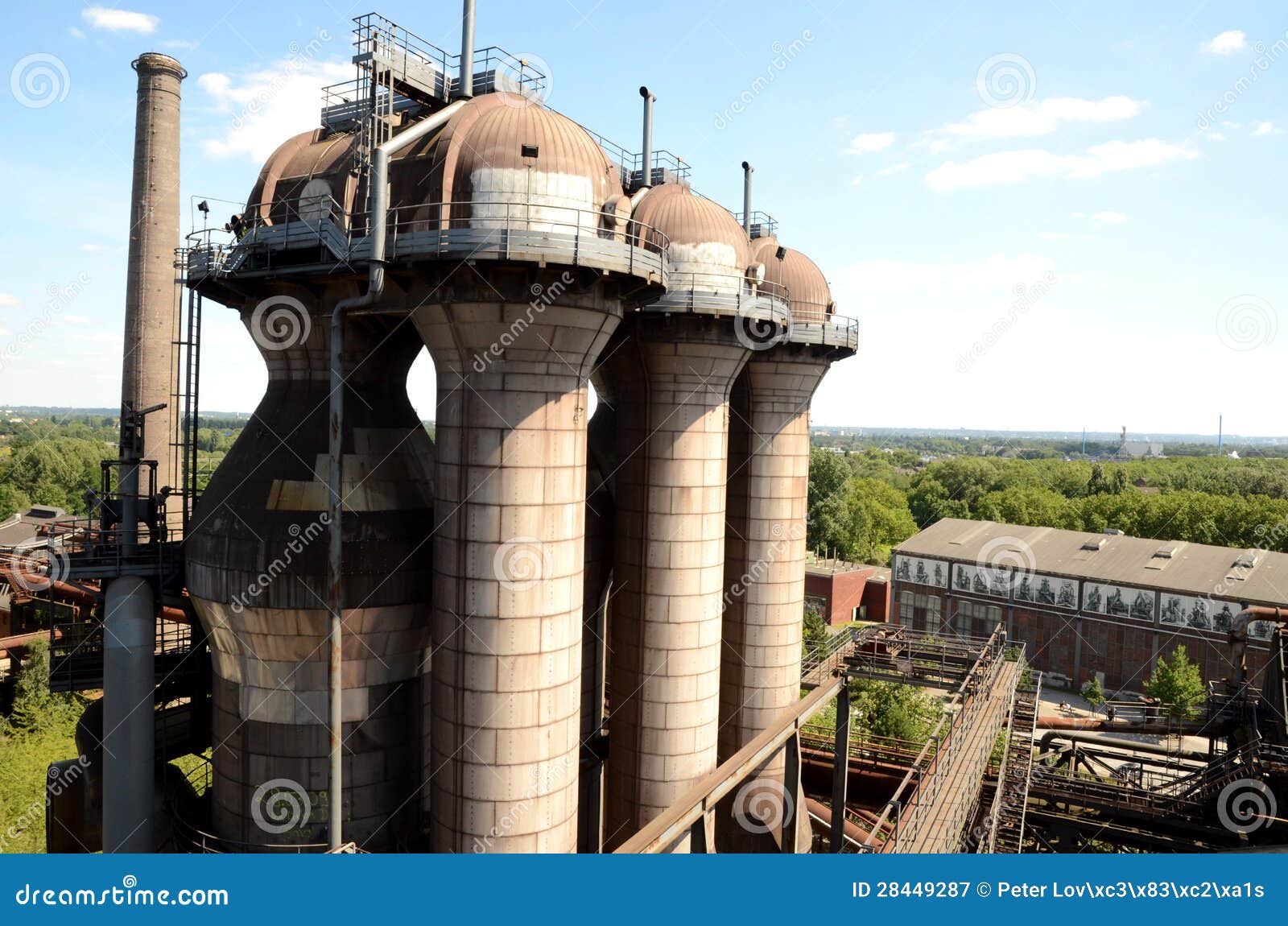 Steel Industry Detail in Germany Stock Image - Image of duisburg, cloud ...