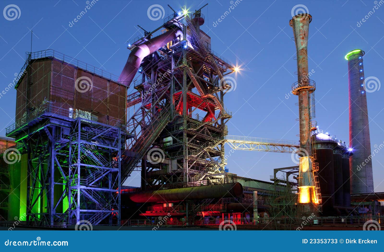 Steel Industry - Smoke Rising From Mill Royalty-Free Stock Photography ...