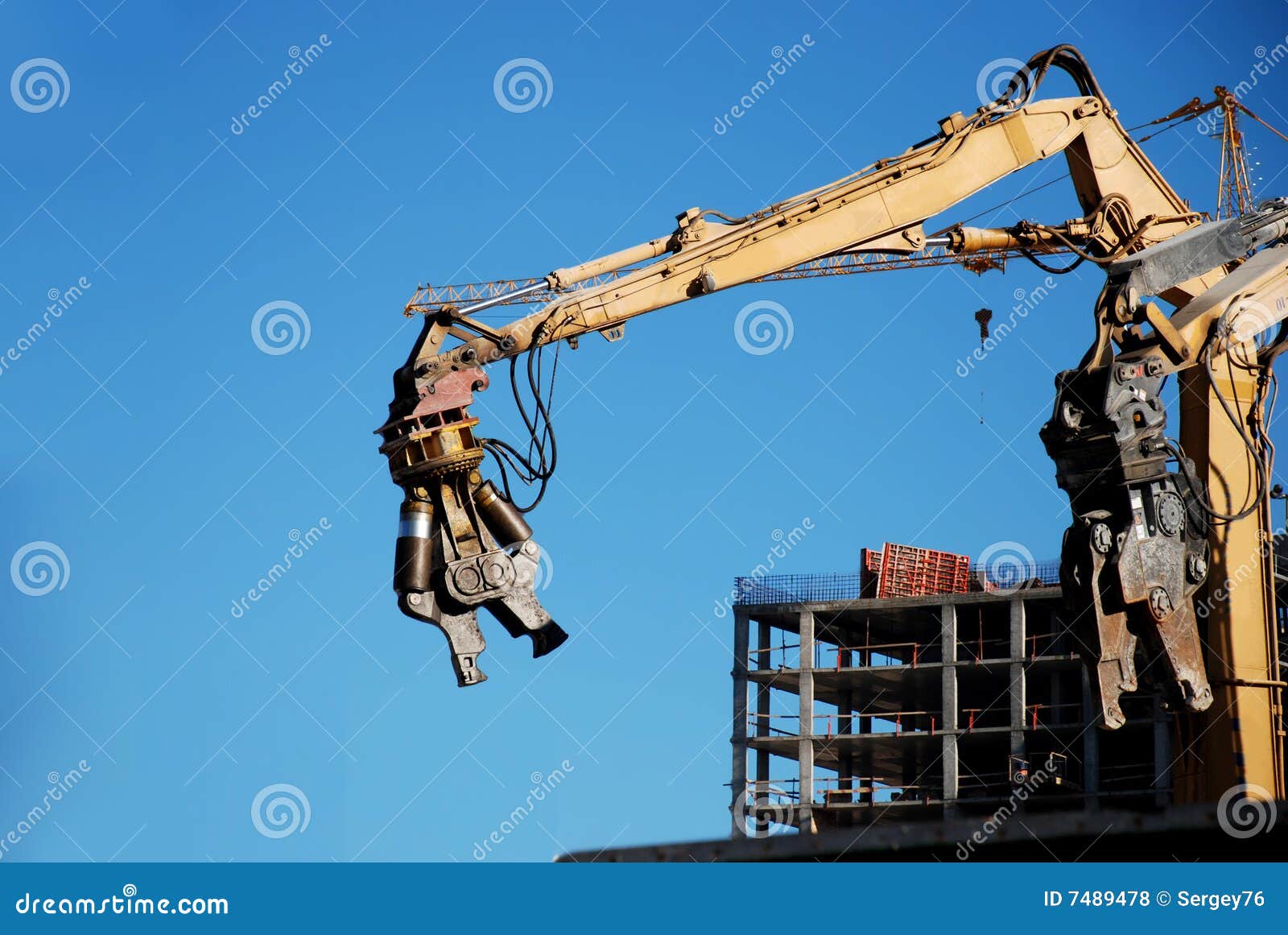Steel jaws stock photo. Image of building, development - 7489478