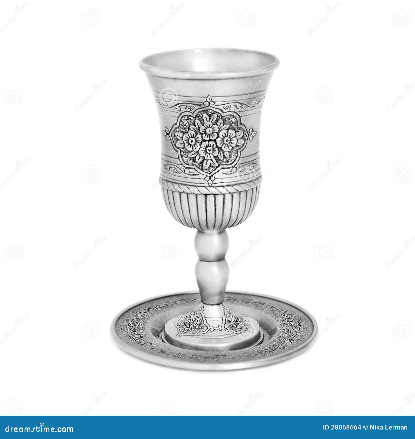 Steel jewish cup isolated stock photo. Image of isolated - 28068664