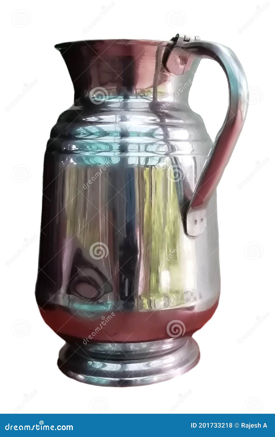 Steel Jug on White Background Stock Photo - Image of pitcher, kitchen ...
