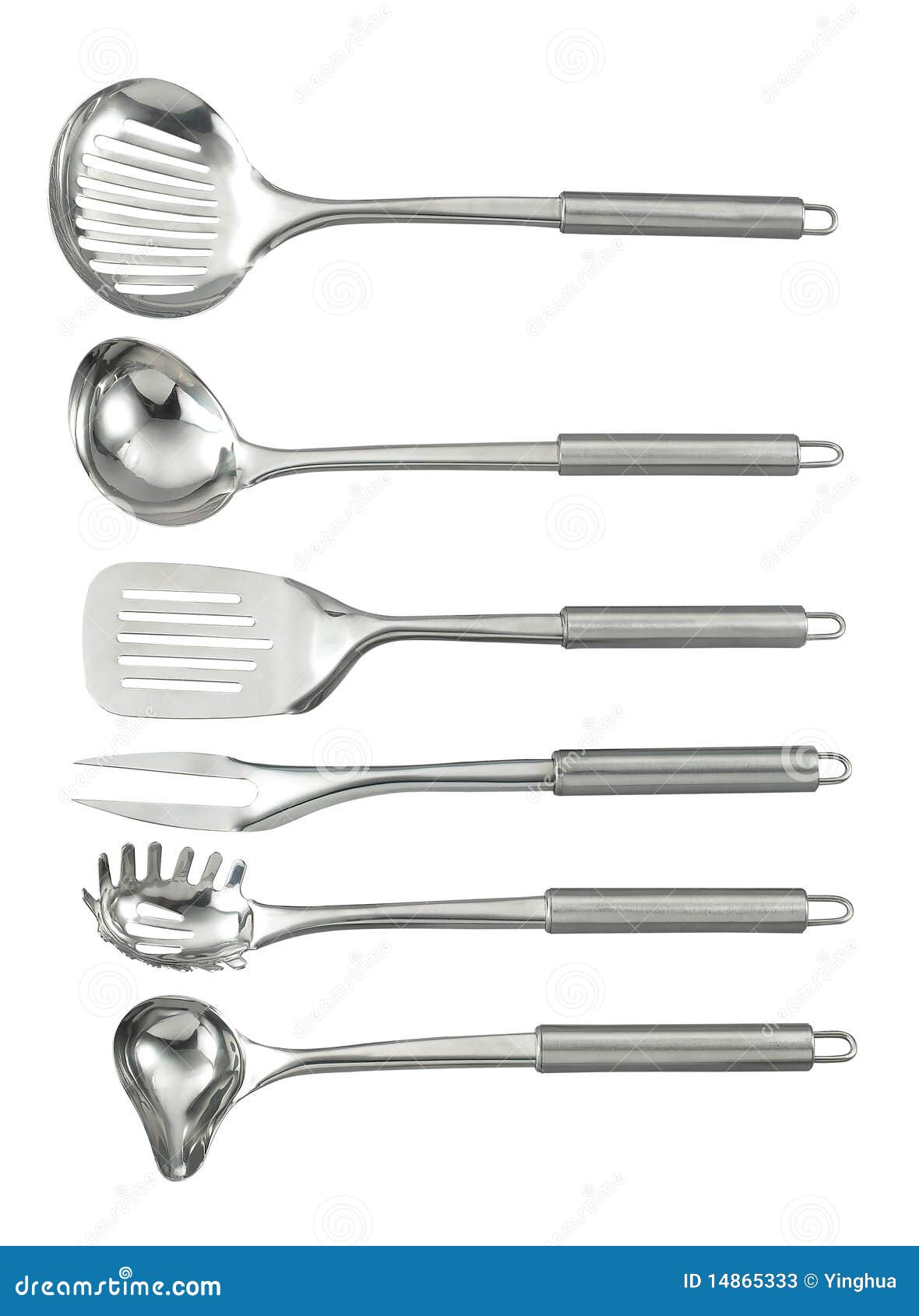 Steel kitchenware stock image. Image of household, cooking - 14865333