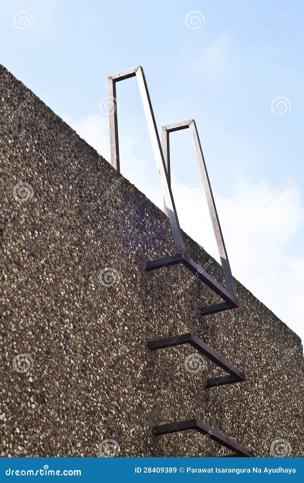 Steel ladder. stock image. Image of industrial, ladder - 28409389