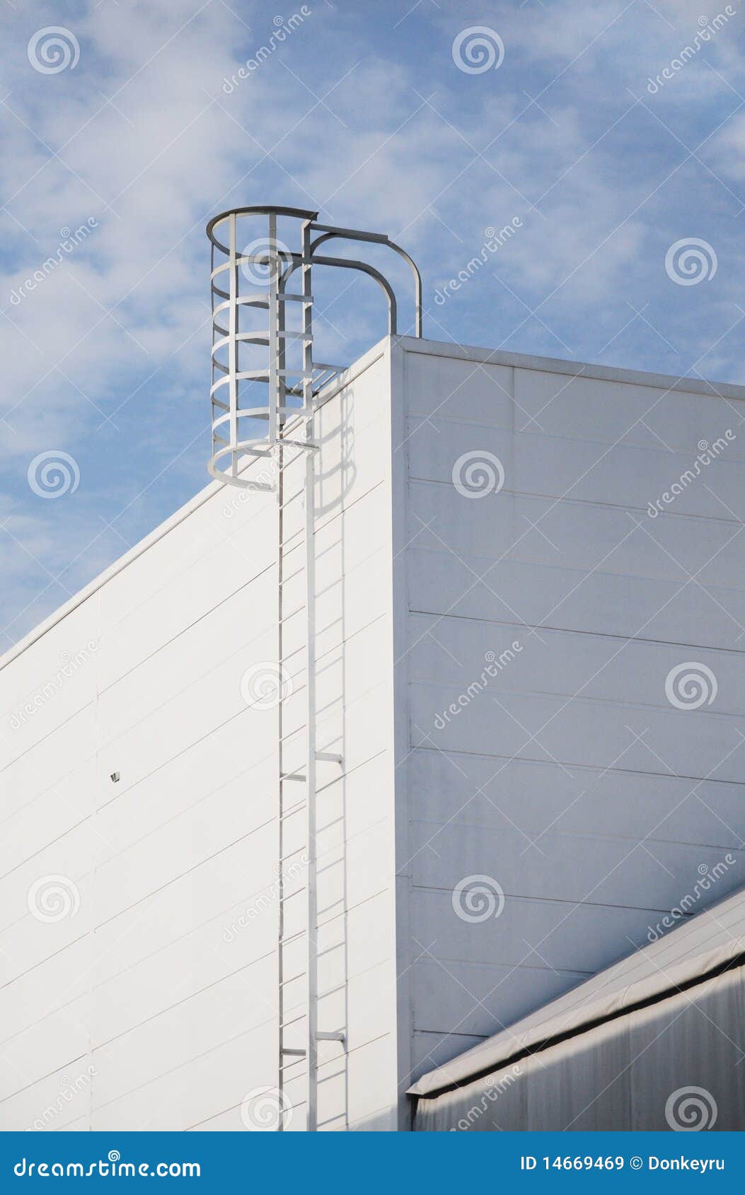 The steel ladder on house stock image. Image of modern - 14669469