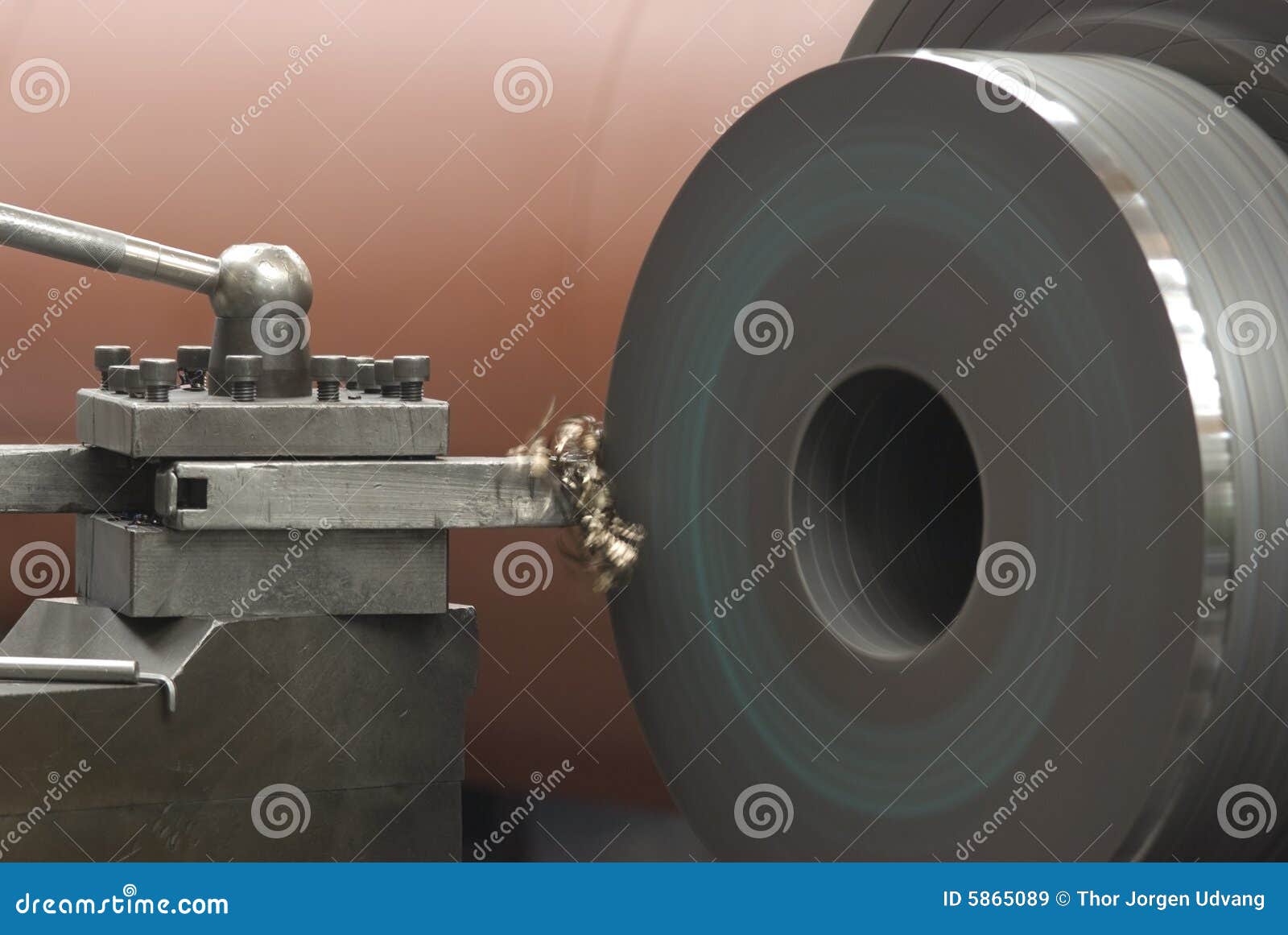 Steel lathe stock image. Image of metal, circular, iron - 5865089