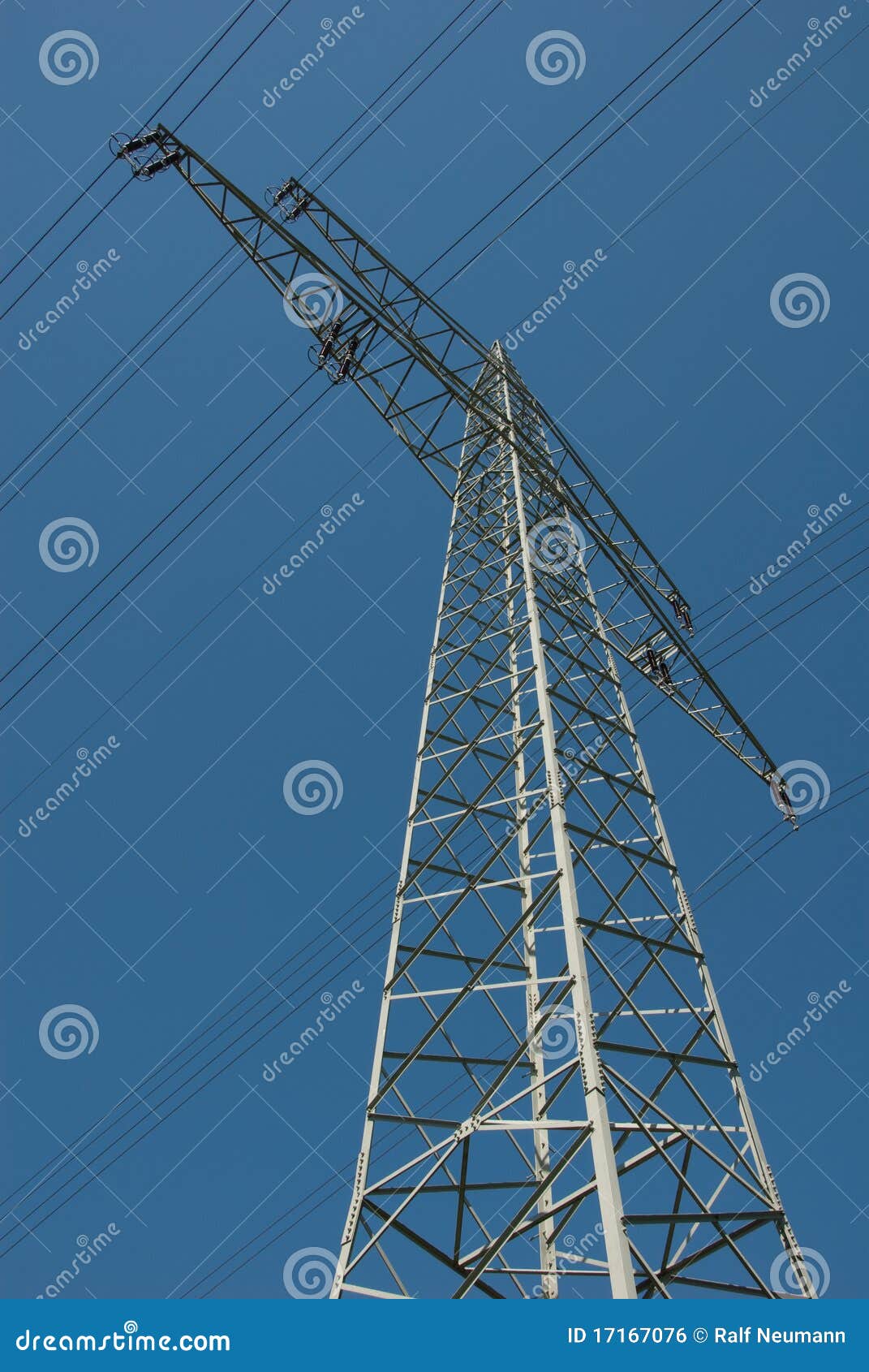 Steel lattice mast stock photo. Image of construction - 17167076