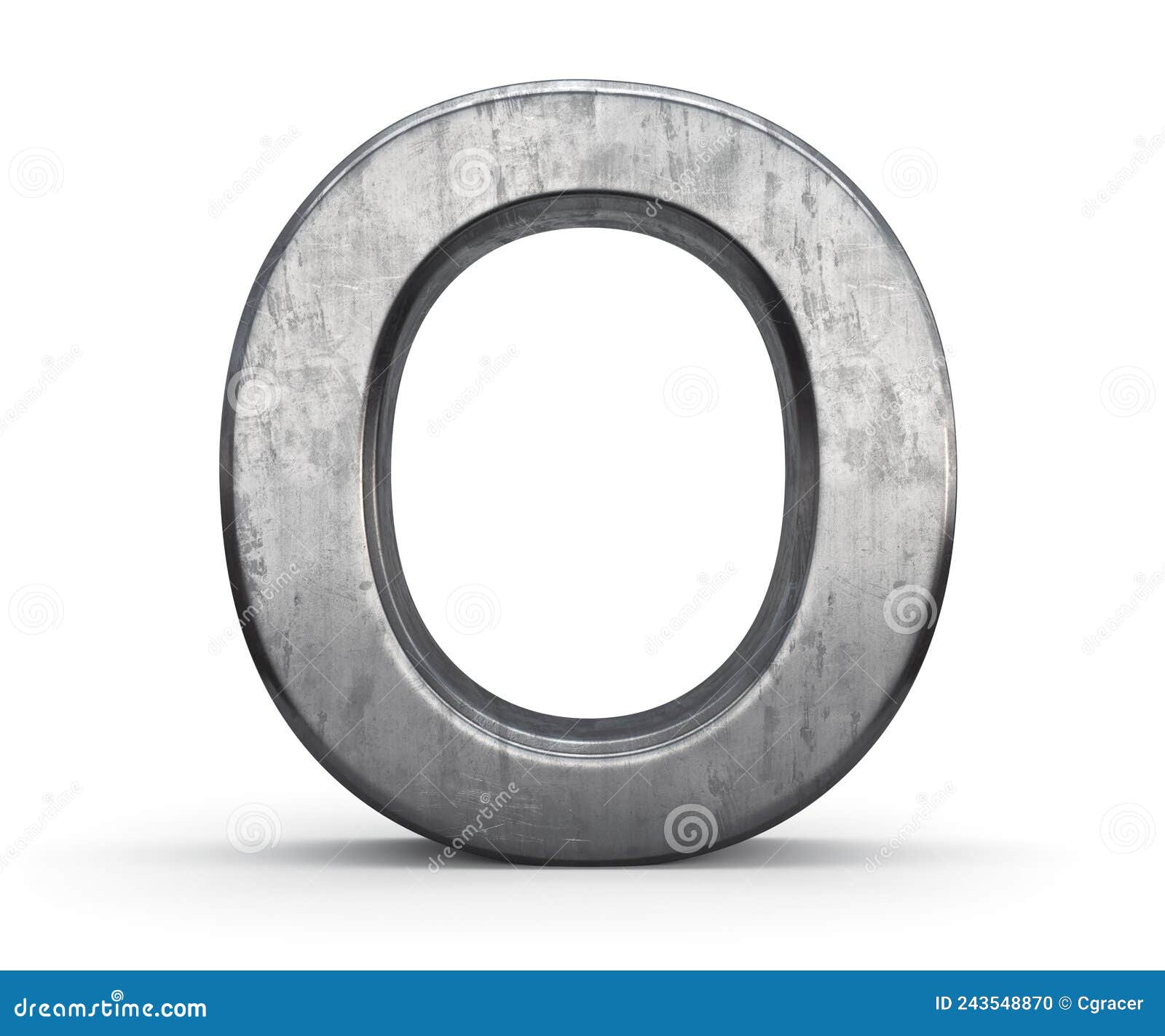 Steel letter O stock illustration. Illustration of metal - 243548870